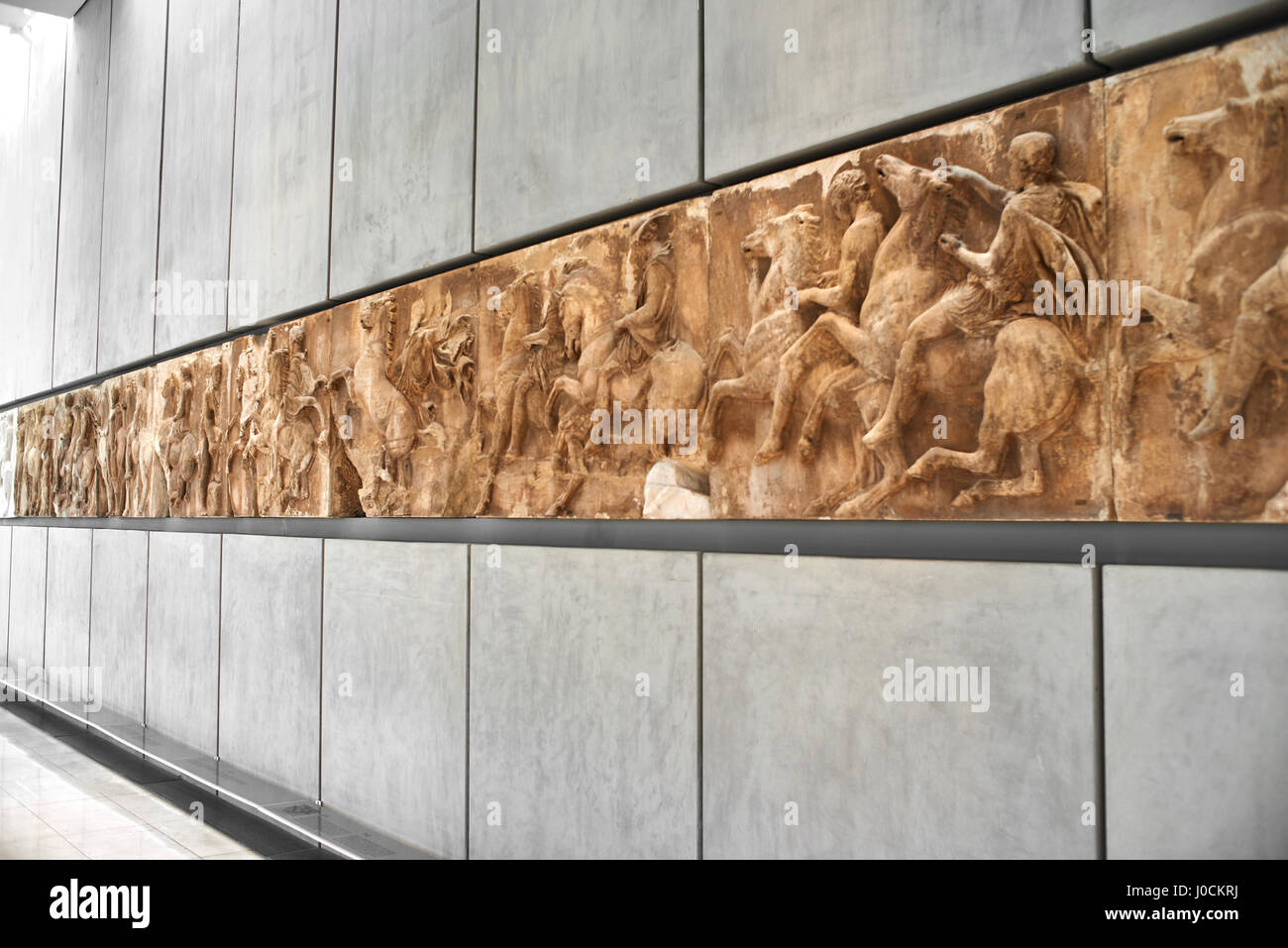 Acropolis museum parthenon frieze carving hi-res stock photography and ...