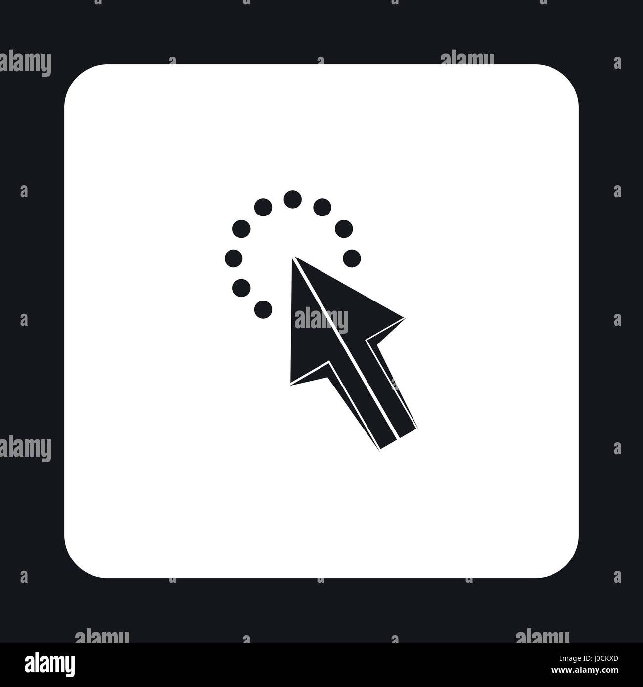 Cursor arrow waiting icon, simple style Stock Vector Image & Art - Alamy