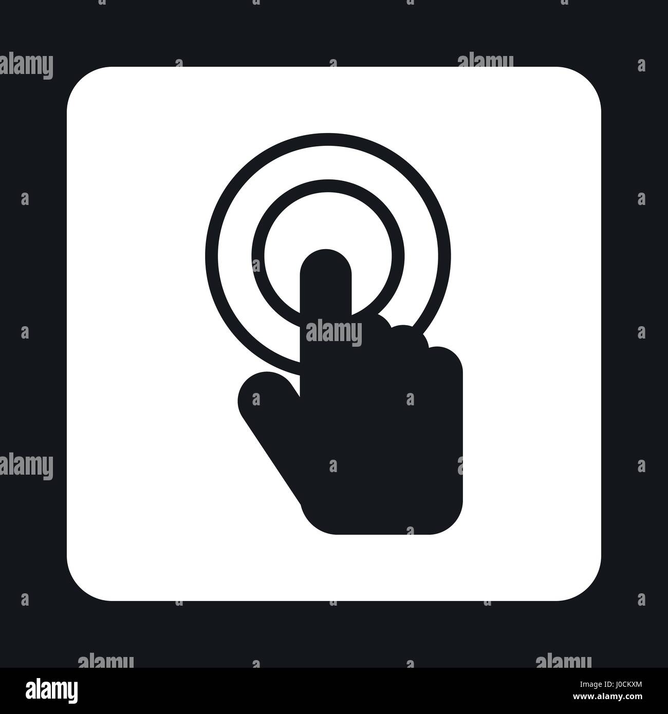 Hand cursor clicking help Stock Vector Images - Alamy