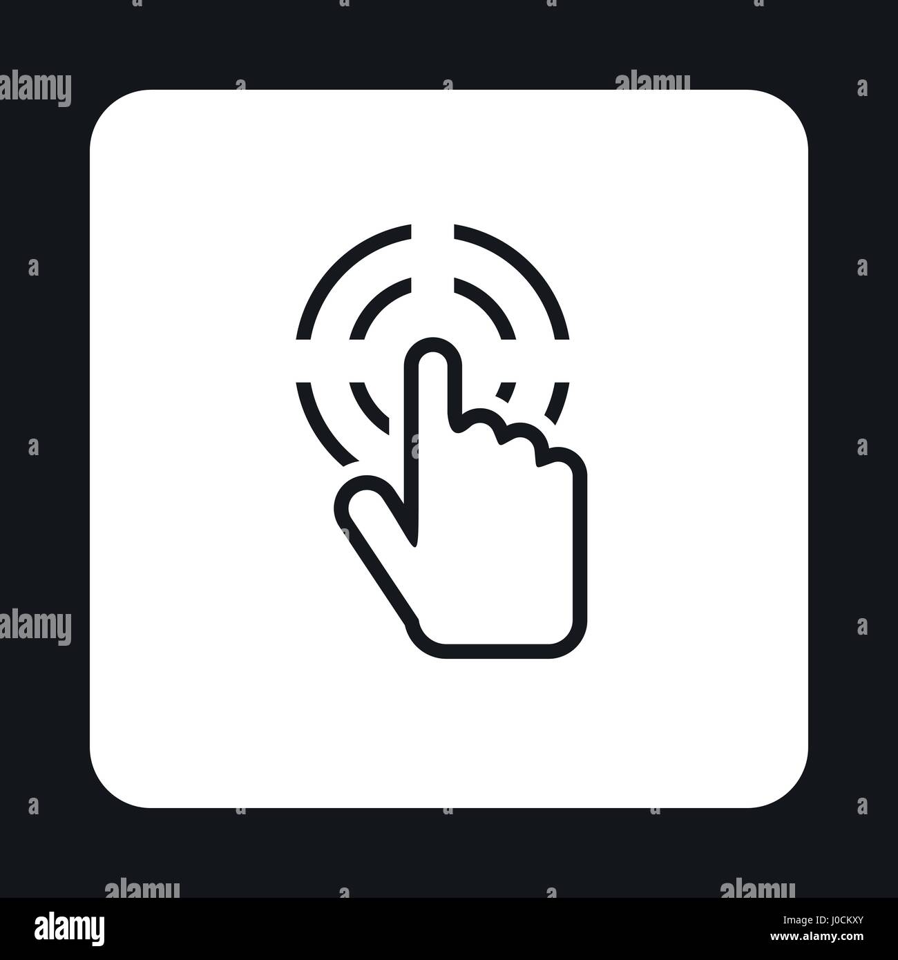 Cursor hand target icon, simple style Stock Vector Image & Art - Alamy