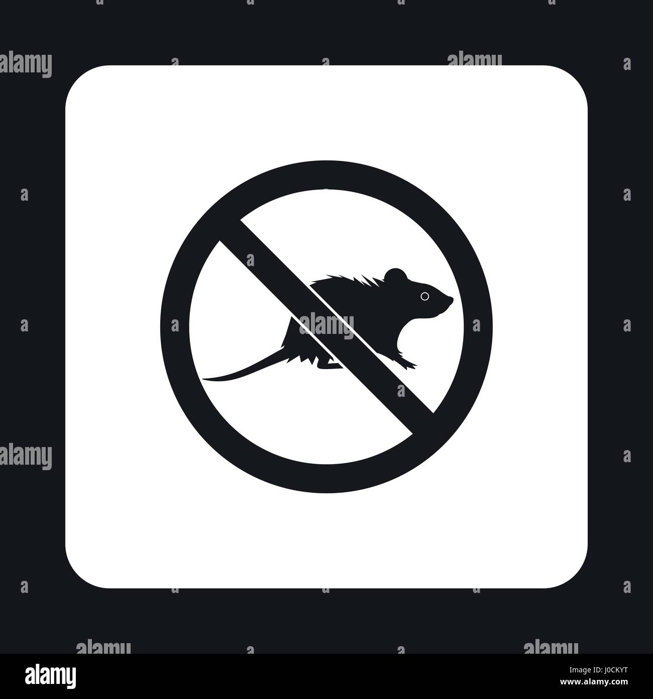 Prohibition sign mouse icon hi-res stock photography and images - Alamy