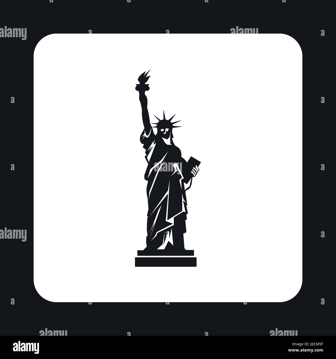 Statue of liberty icon, simple style Stock Vector Image & Art - Alamy
