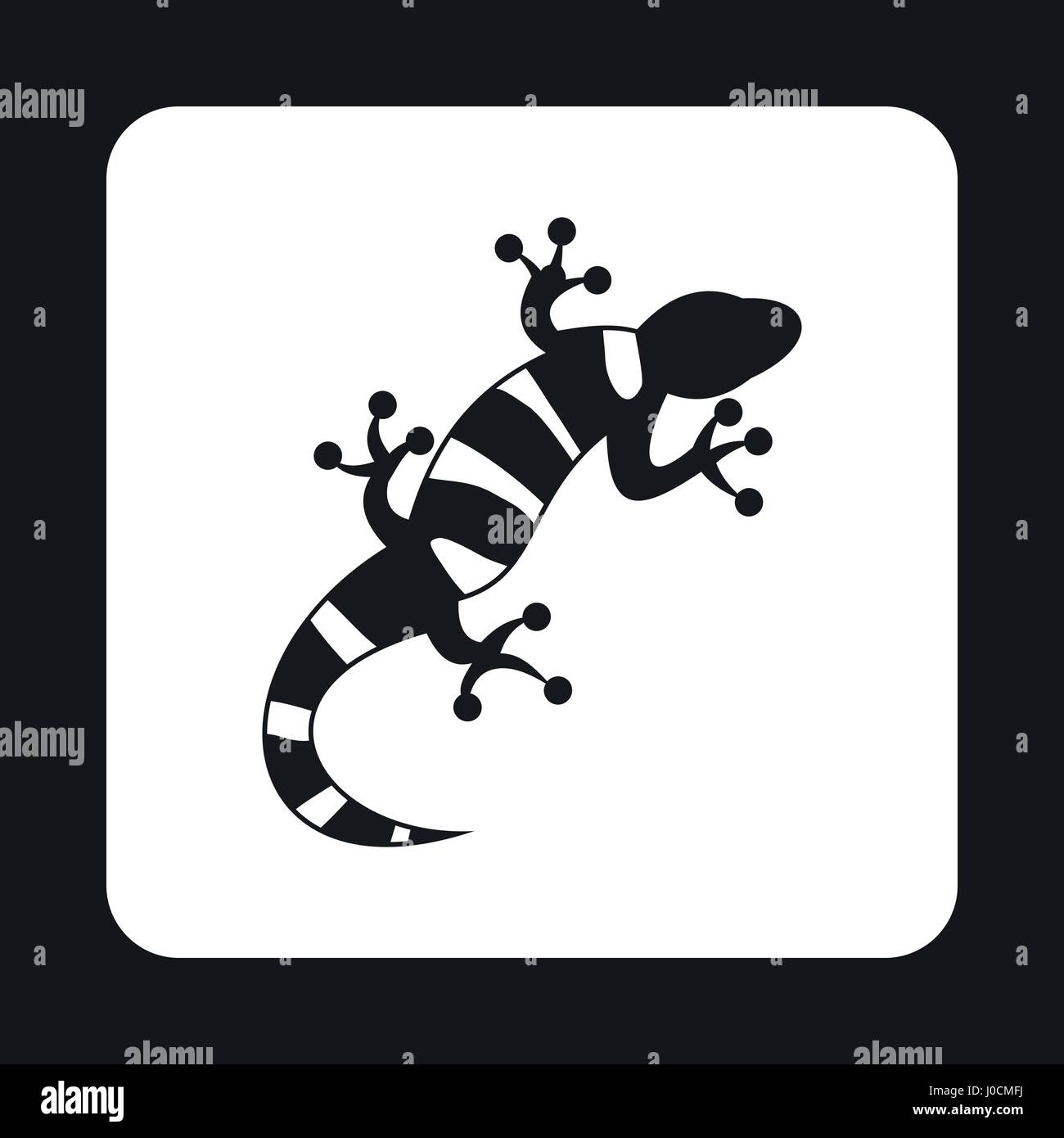 Striped lizard Stock Vector Images - Alamy
