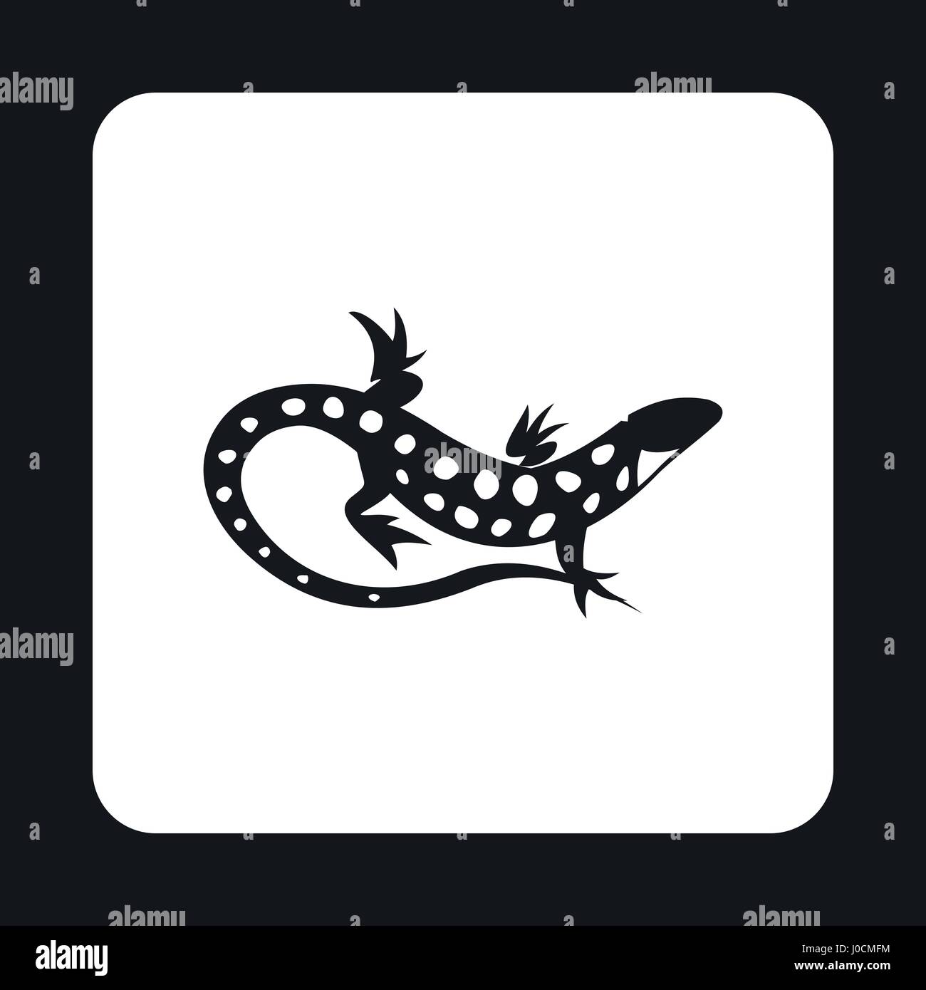 Spotted lizard icon, simple style Stock Vector Image & Art - Alamy
