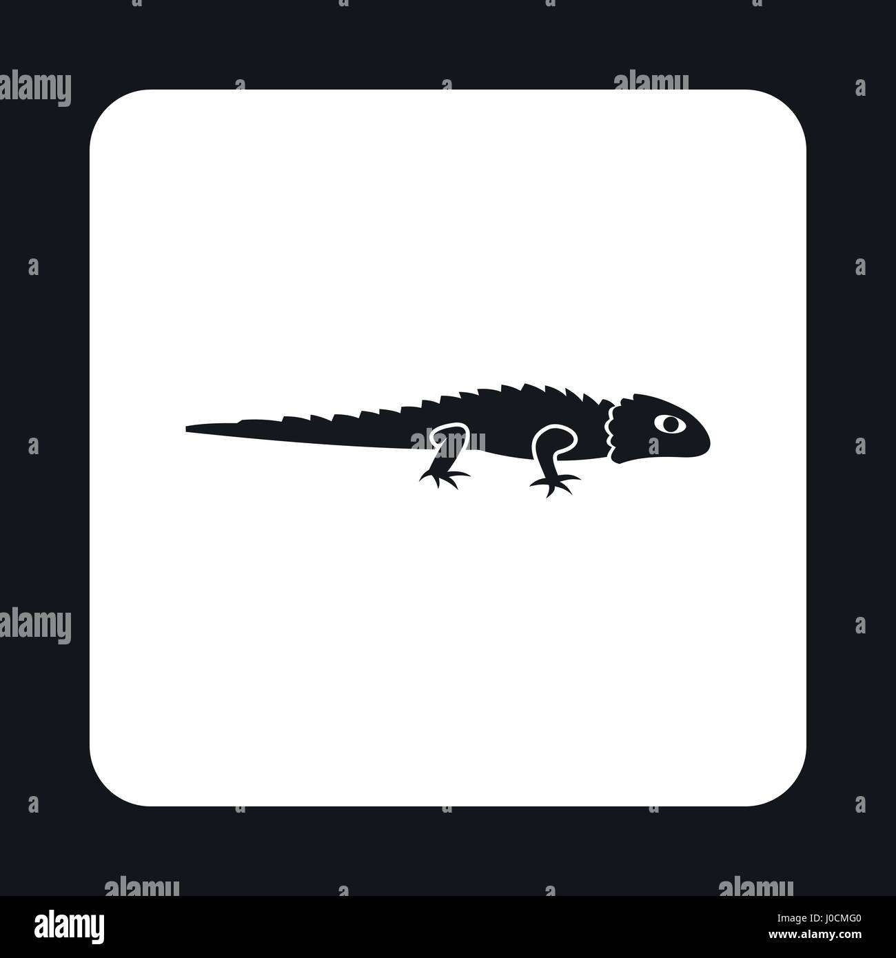Long lizard icon, simple style Stock Vector Image & Art - Alamy