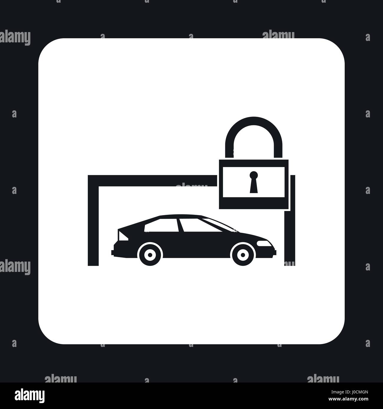 Car is under protection icon, simple style Stock Vector Image & Art - Alamy