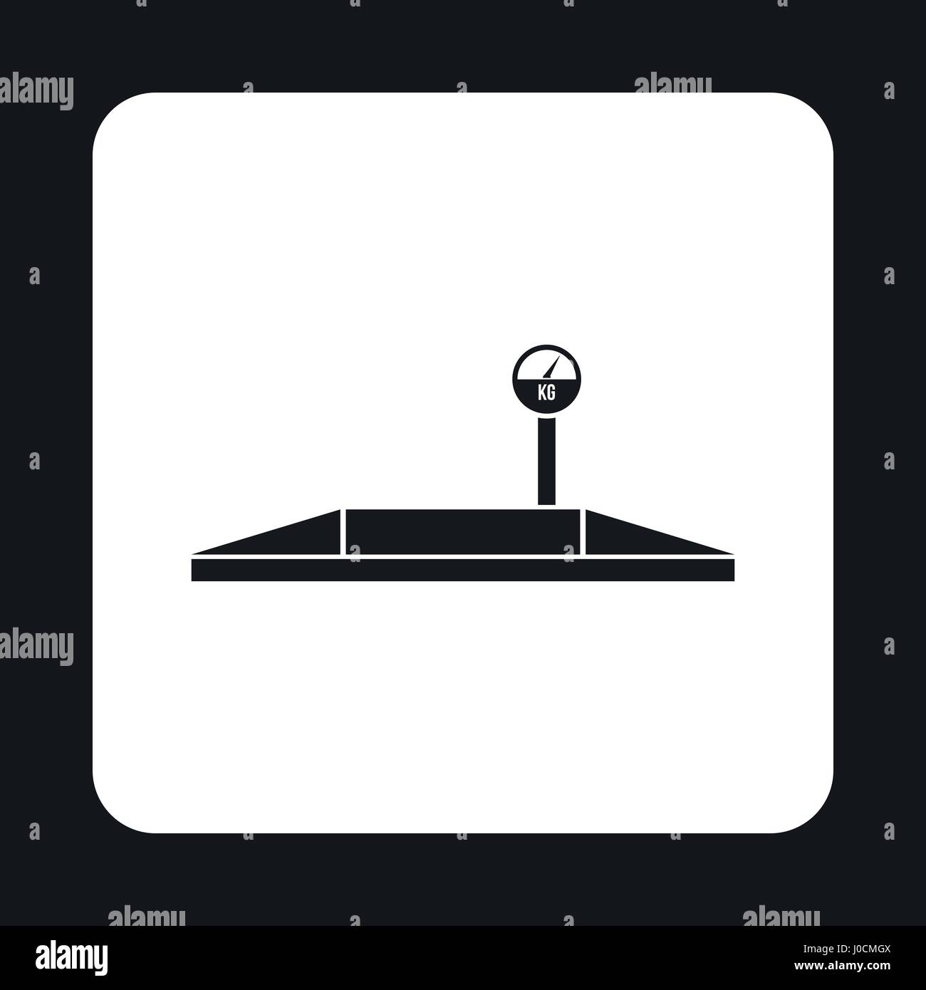 Truck scales icon, simple style Stock Vector Image & Art - Alamy