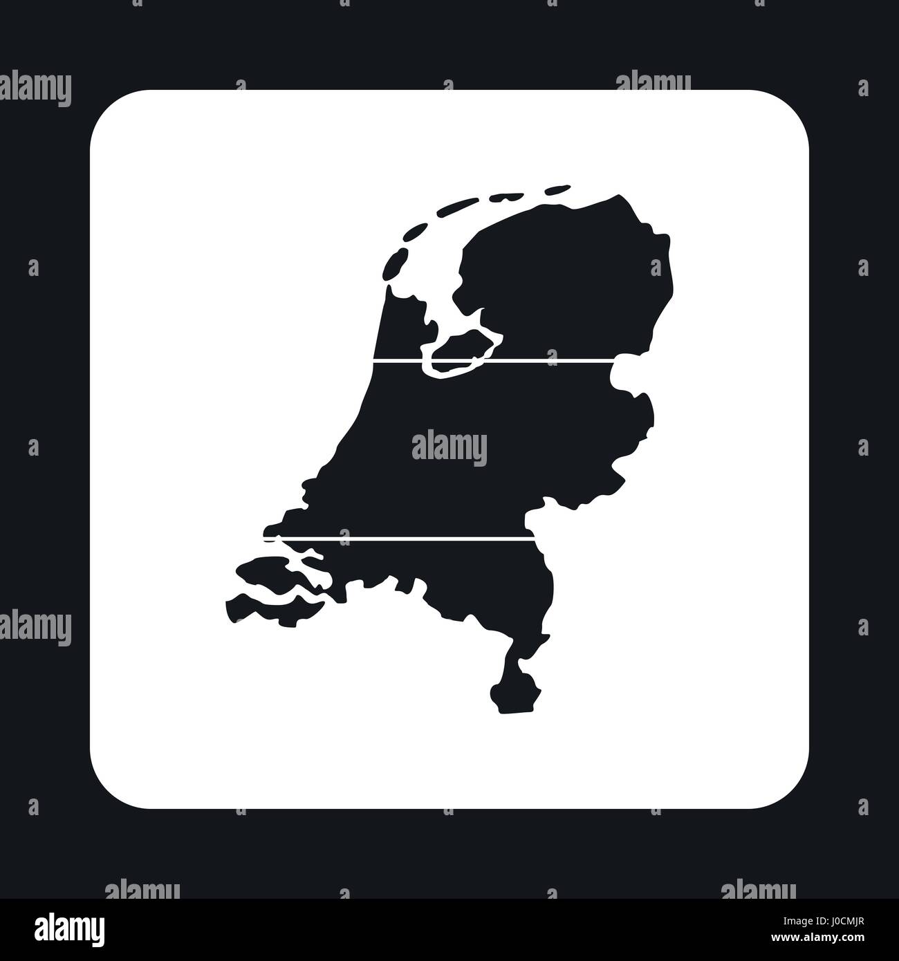 Map of the Netherlands icon, simple style Stock Vector Image & Art - Alamy