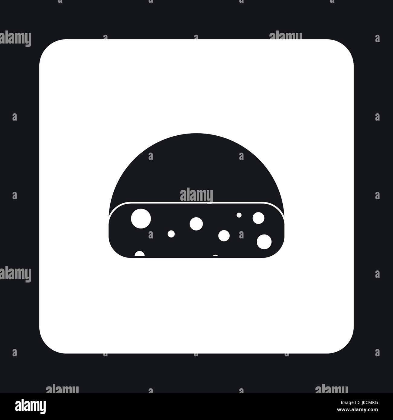 Cheese icon in simple style Stock Vector Image & Art - Alamy