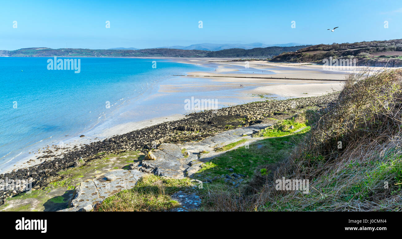 A view of Benllech Bay on the Isle of Anglesey Stock Photo - Alamy