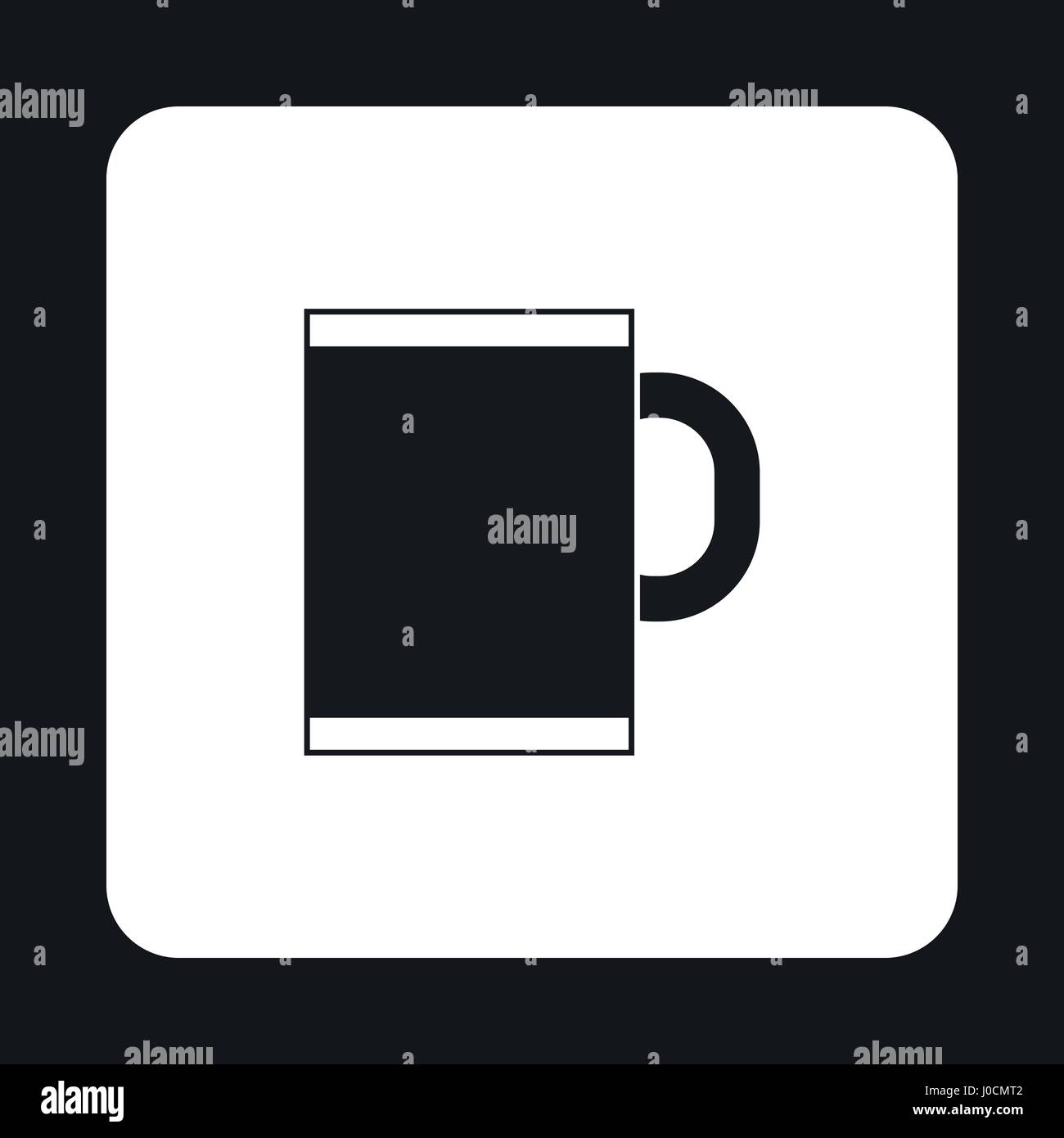 Black cup icon in simple style Stock Vector Image & Art - Alamy