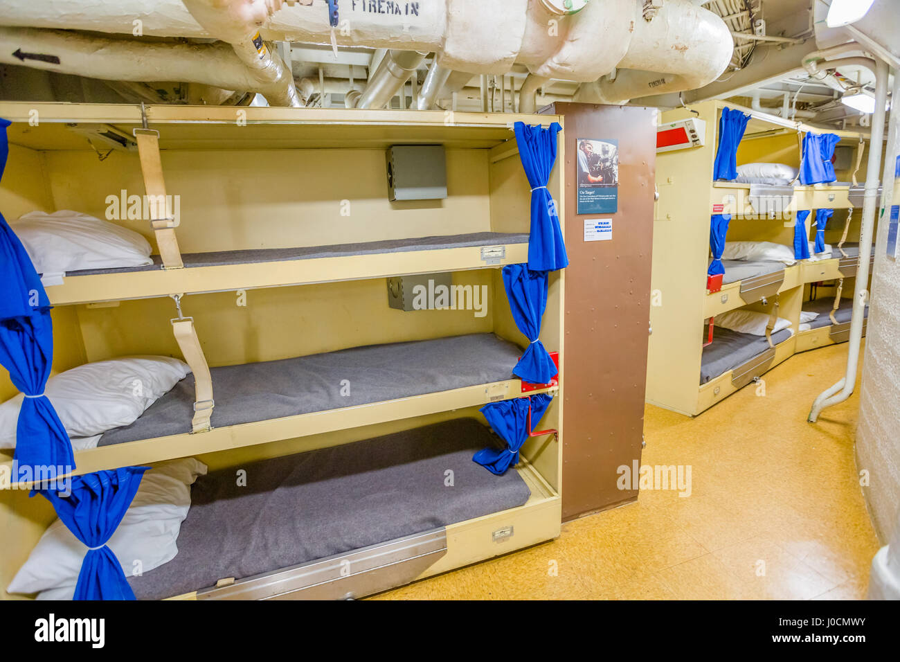 Battleship sailor bedroom Stock Photo - Alamy