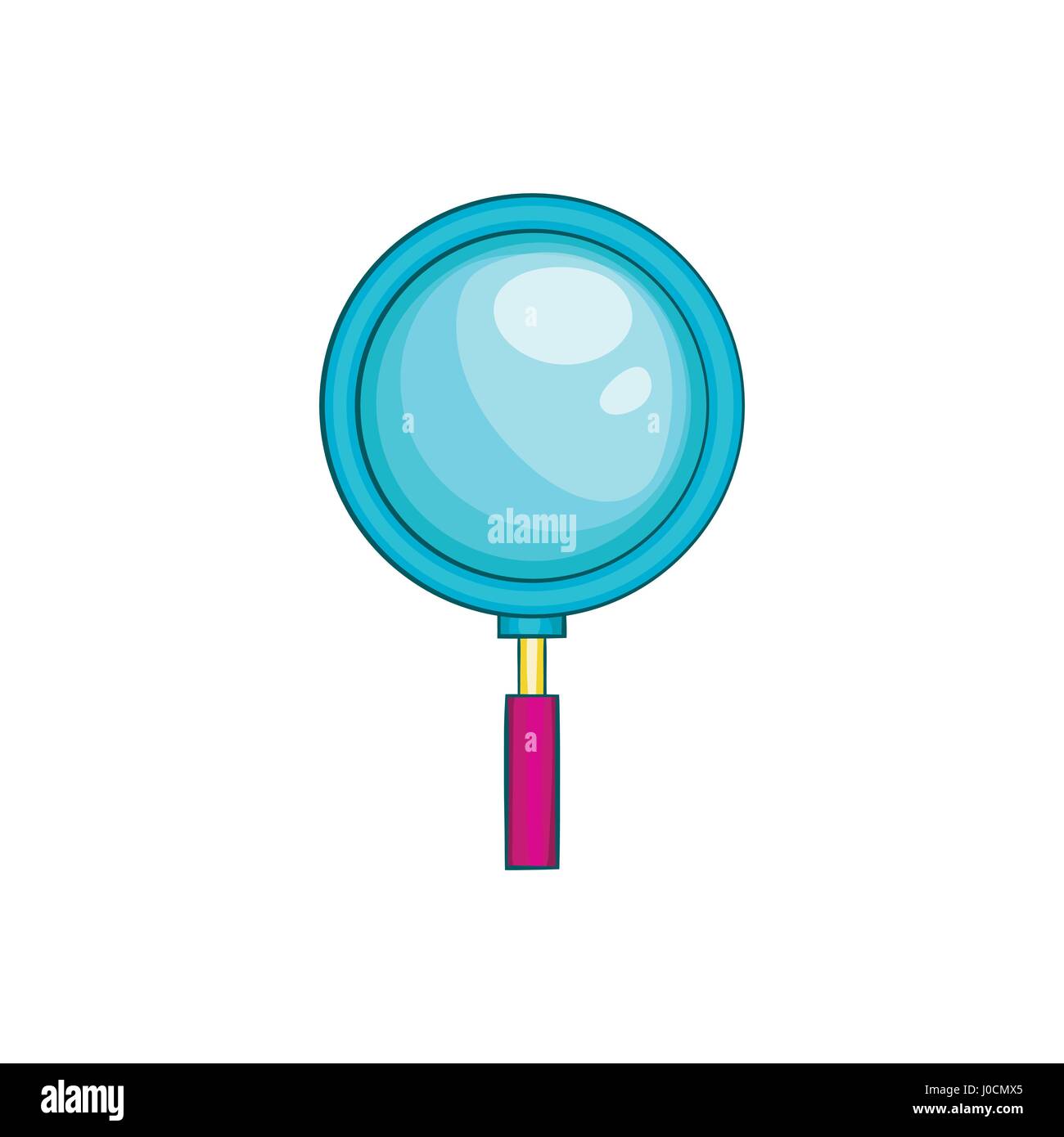 Magnifying glass icon, cartoon style Stock Vector Image & Art - Alamy