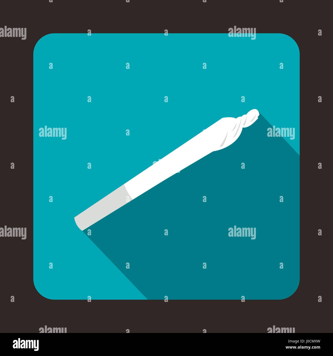 Marijuana joint icon, flat style Stock Vector Image & Art - Alamy