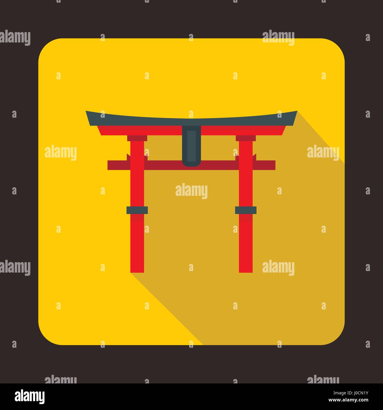 Japanese floating shrine Stock Vector Images - Alamy
