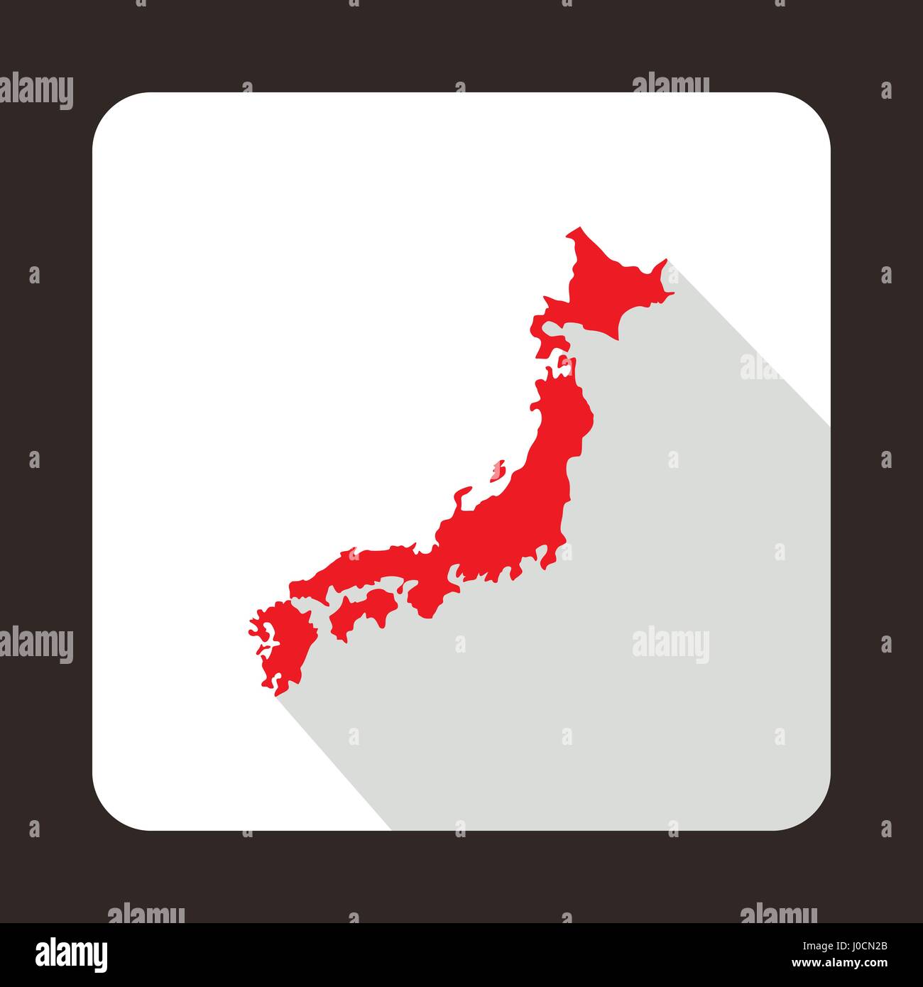 Map of Japan icon, flat style Stock Vector Image & Art - Alamy