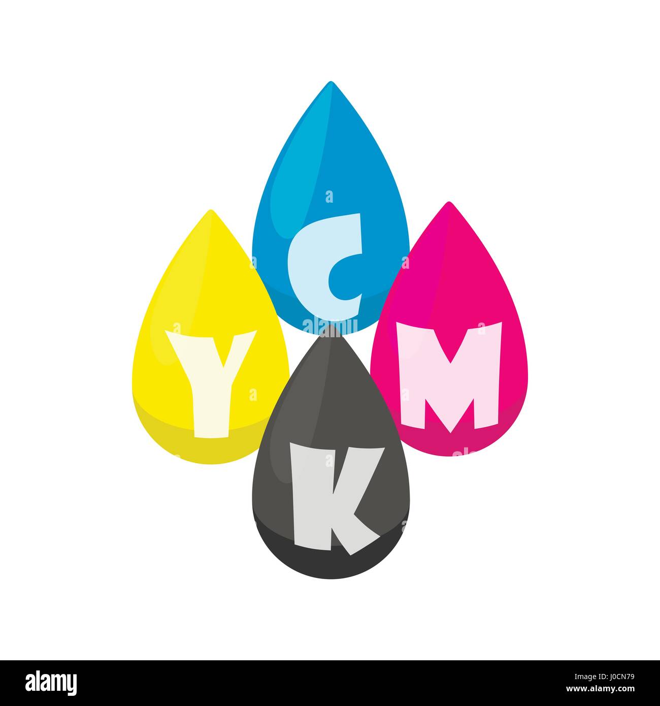 CMYK color profile icon, cartoon style Stock Vector Image & Art - Alamy