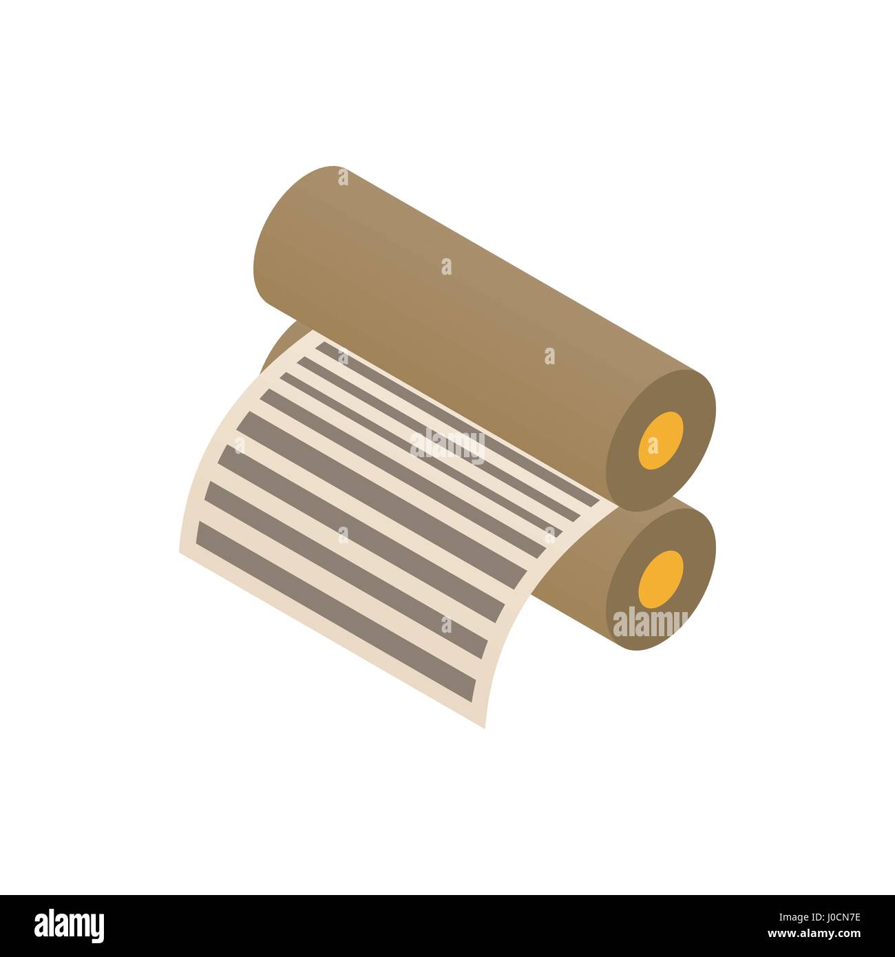 Platen for printing machines icon, cartoon style Stock Vector Image ...