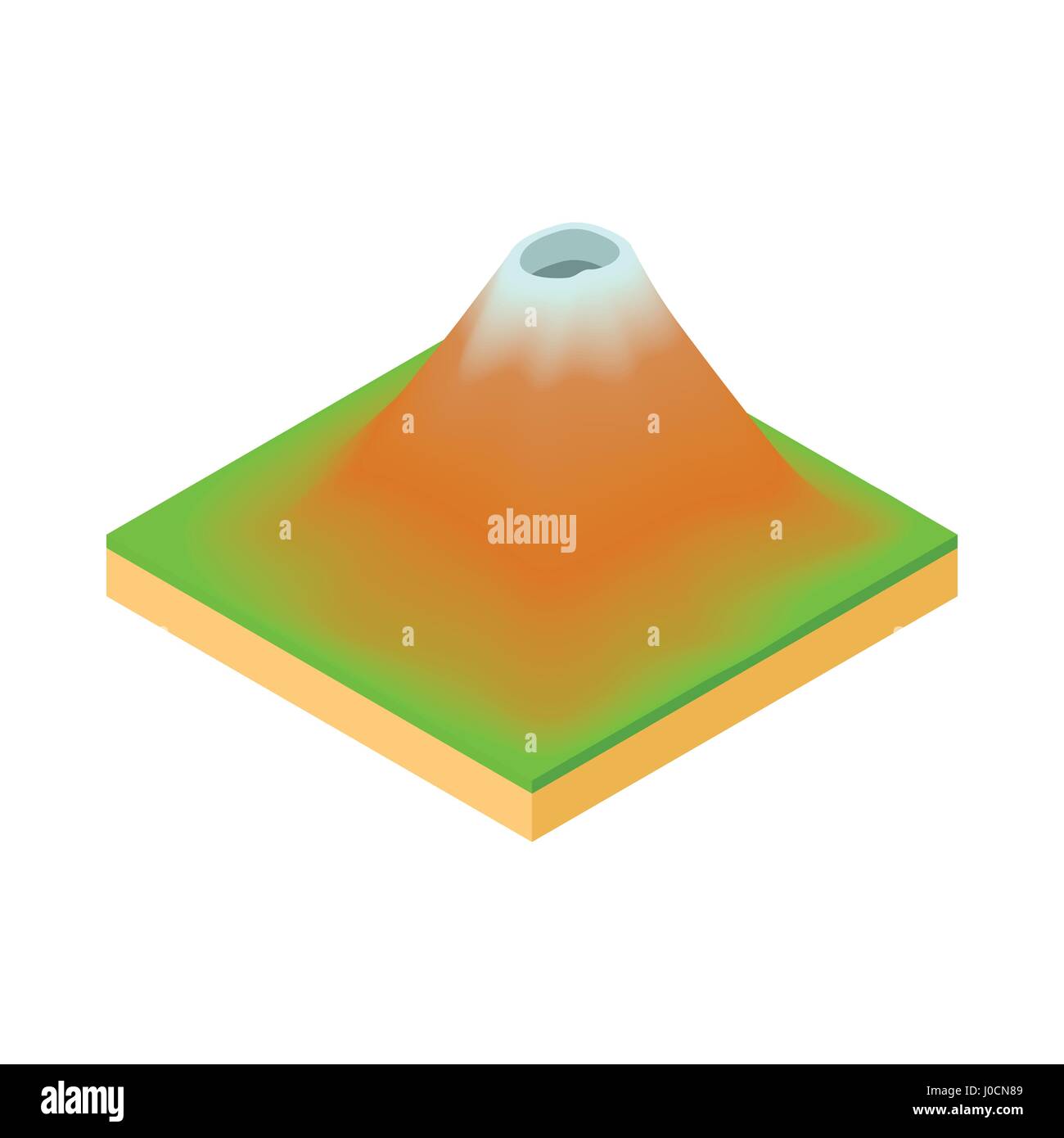 Volcano icon, cartoon style Stock Vector Image & Art - Alamy