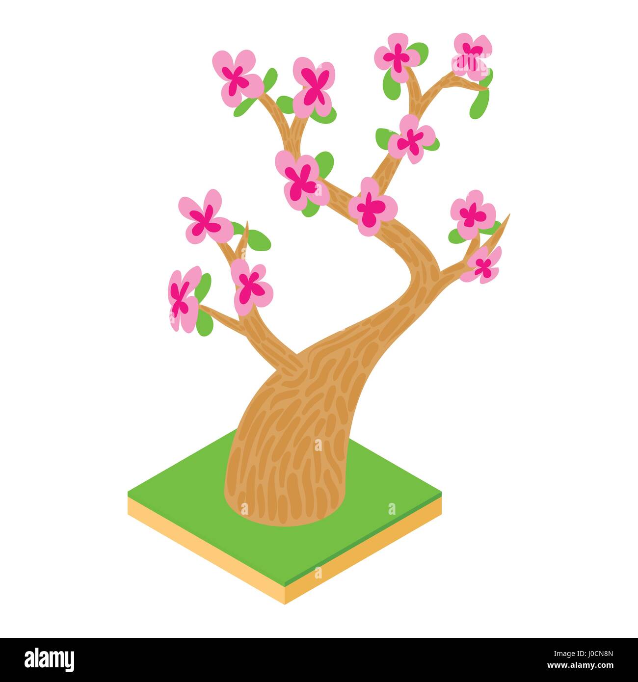 Sakura icon, cartoon style Stock Vector Image & Art - Alamy