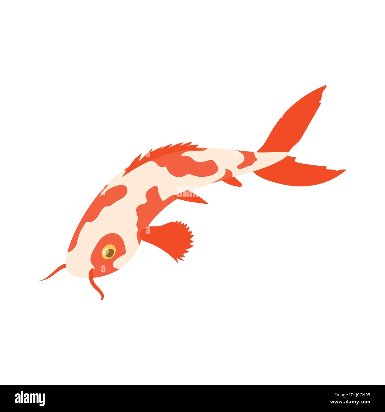 Koi carp icon, cartoon style Stock Vector Image & Art - Alamy