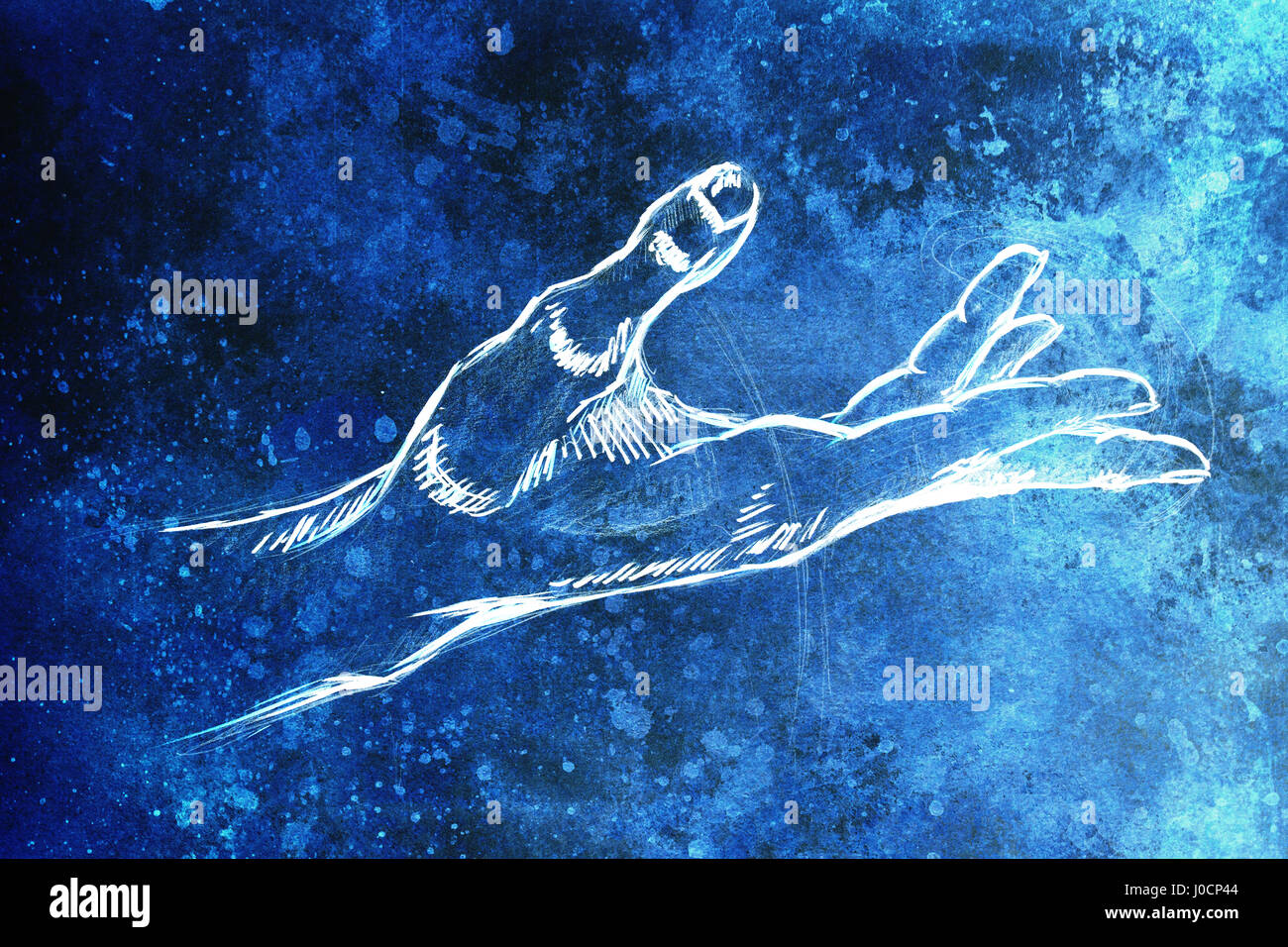 Drawing hand, pencil sketch on paper, vintage effect Stock Photo - Alamy