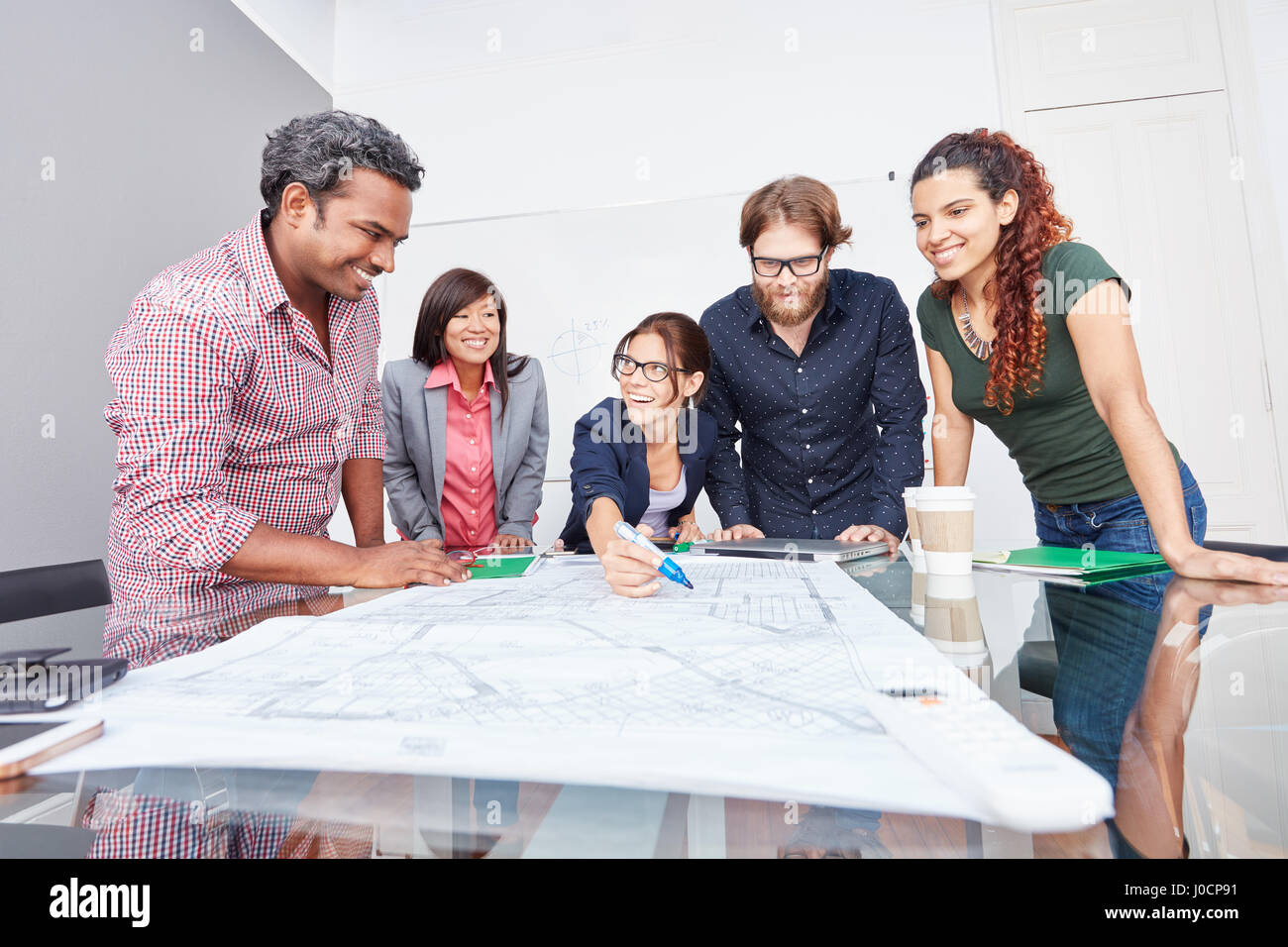 Startup business project planning searching for solution ideas Stock ...