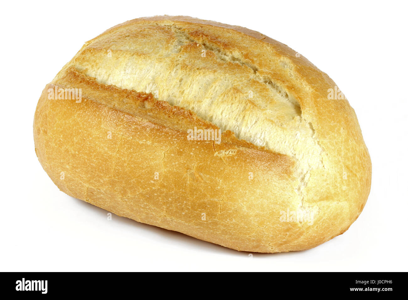 fresh German style bread roll isolated on white background Stock Photo ...