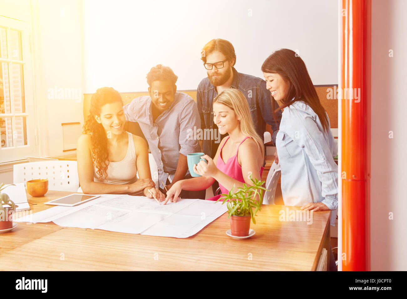 Planning startup project in seminar as business team Stock Photo - Alamy