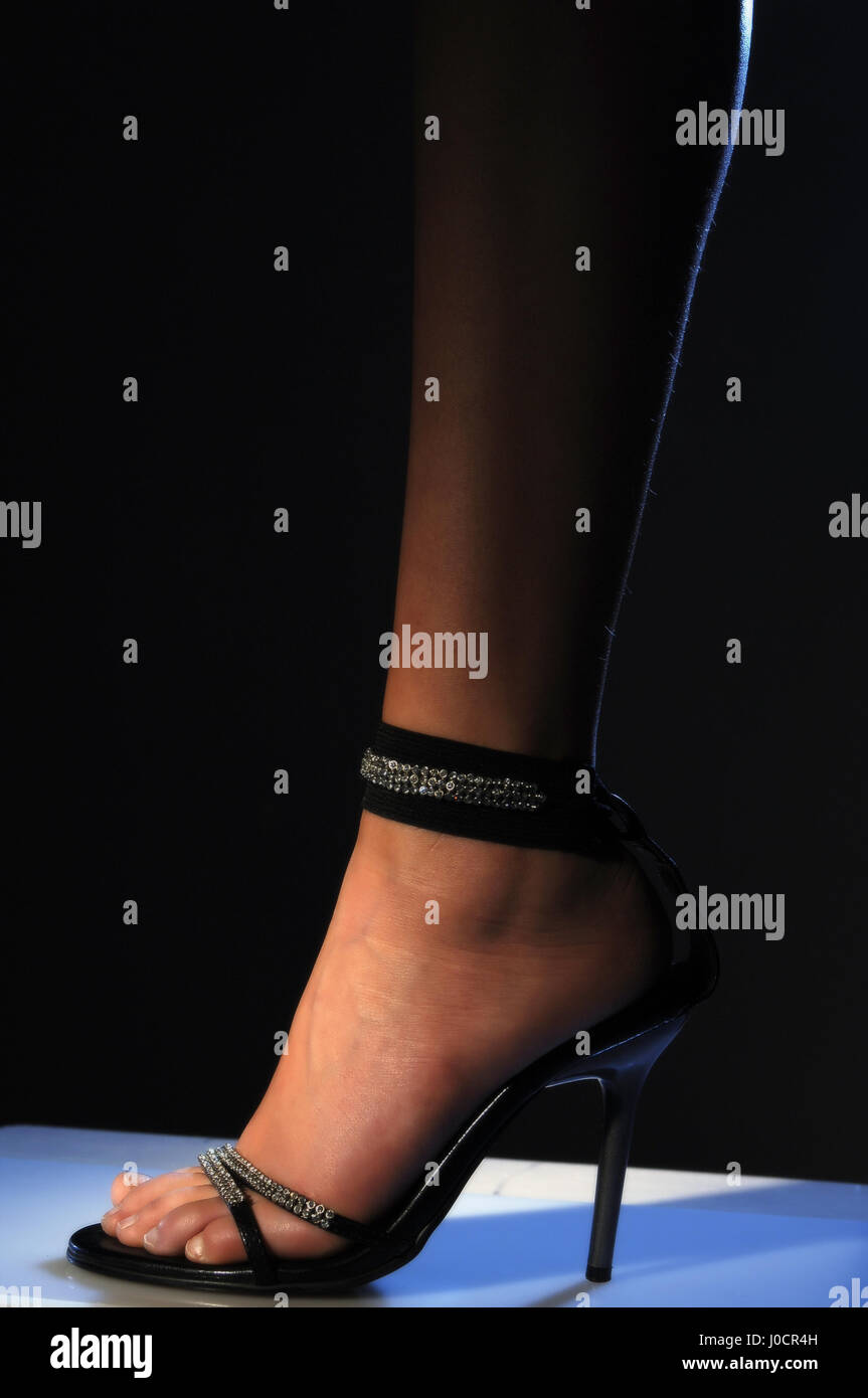 woman's foot with shoes with high heel Stock Photo - Alamy