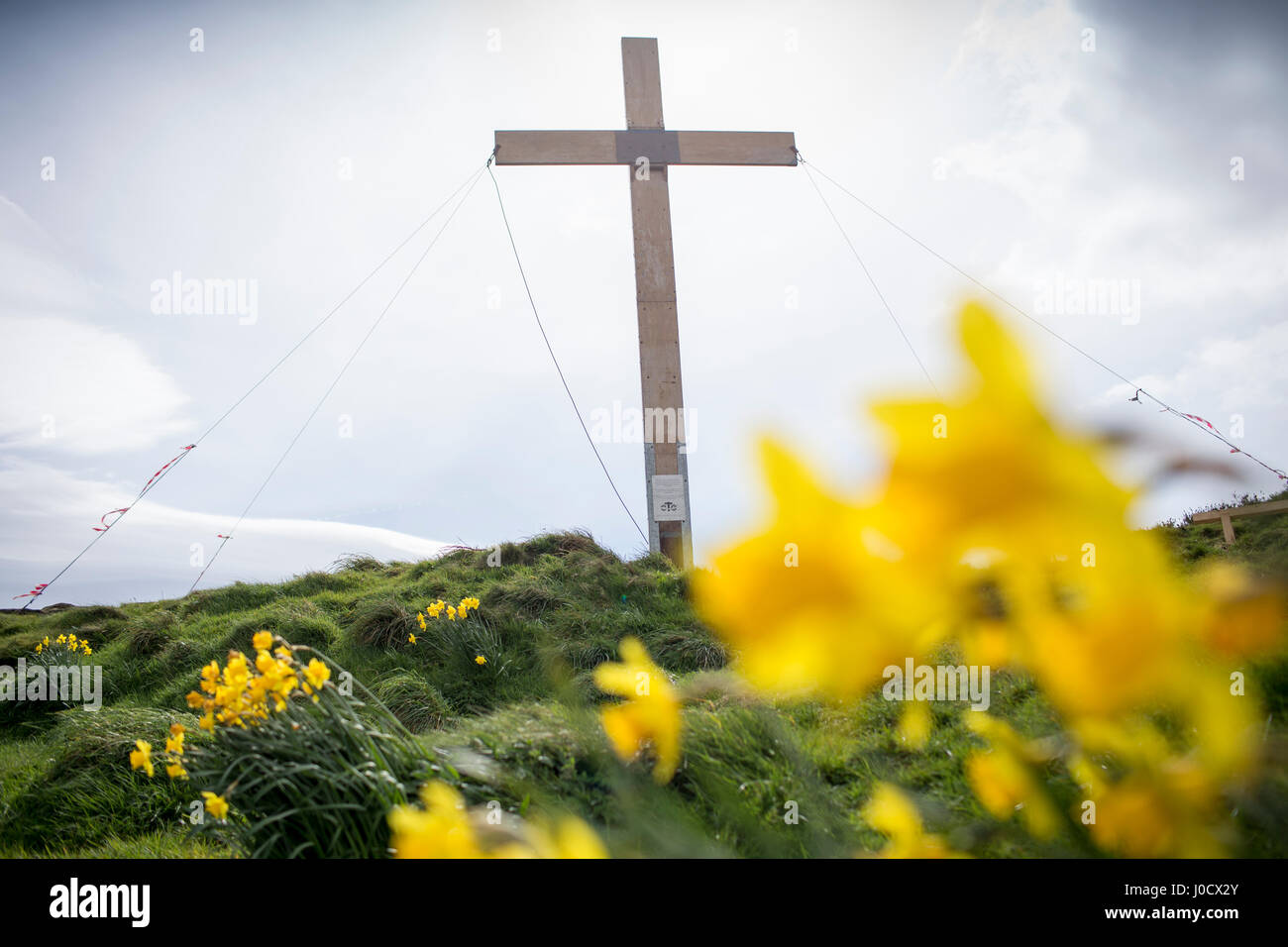 Easter cross on otley chevin hi-res stock photography and images - Alamy