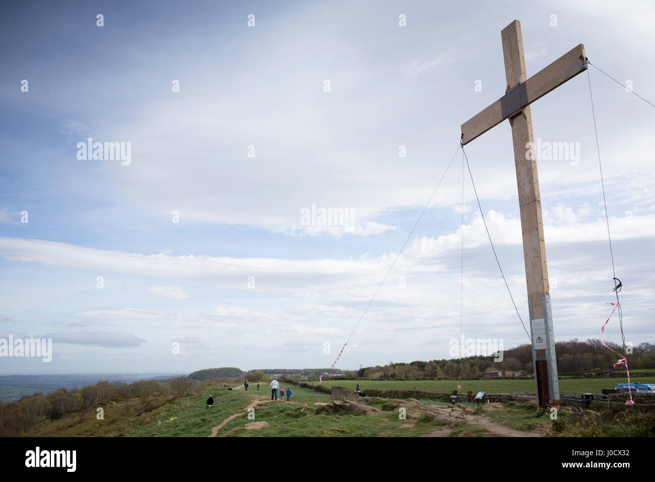 Easter cross on otley chevin hi-res stock photography and images - Alamy