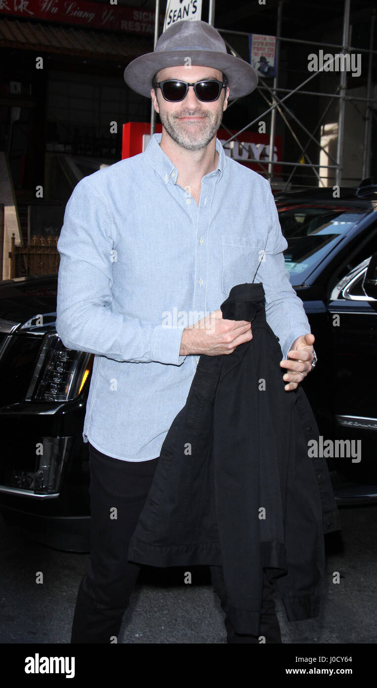 New York, NY, USA. 11th Apr, 2017. Reid Scott seen in New York Cit on ...