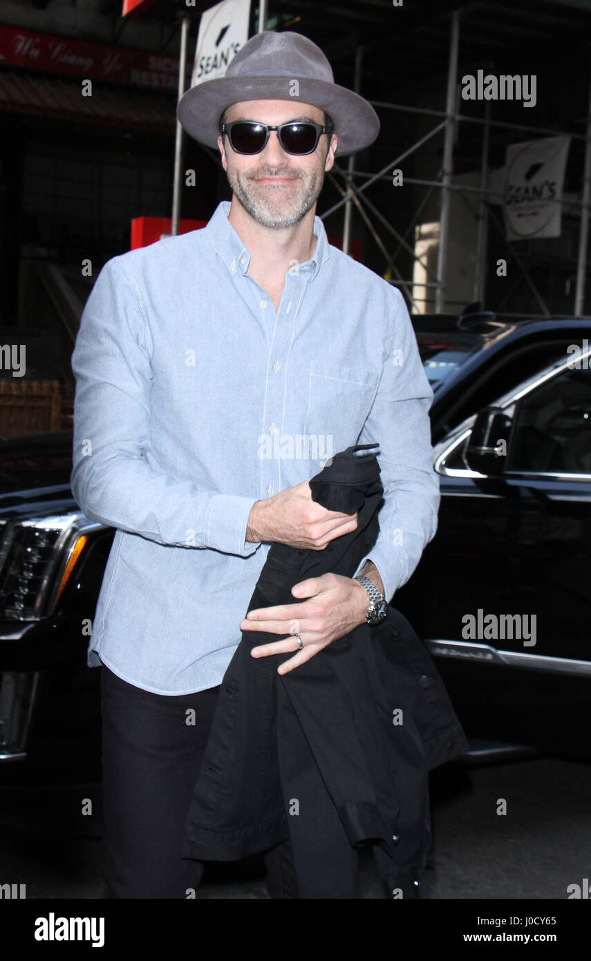 New York, NY, USA. 11th Apr, 2017. Reid Scott seen in New York Cit on ...
