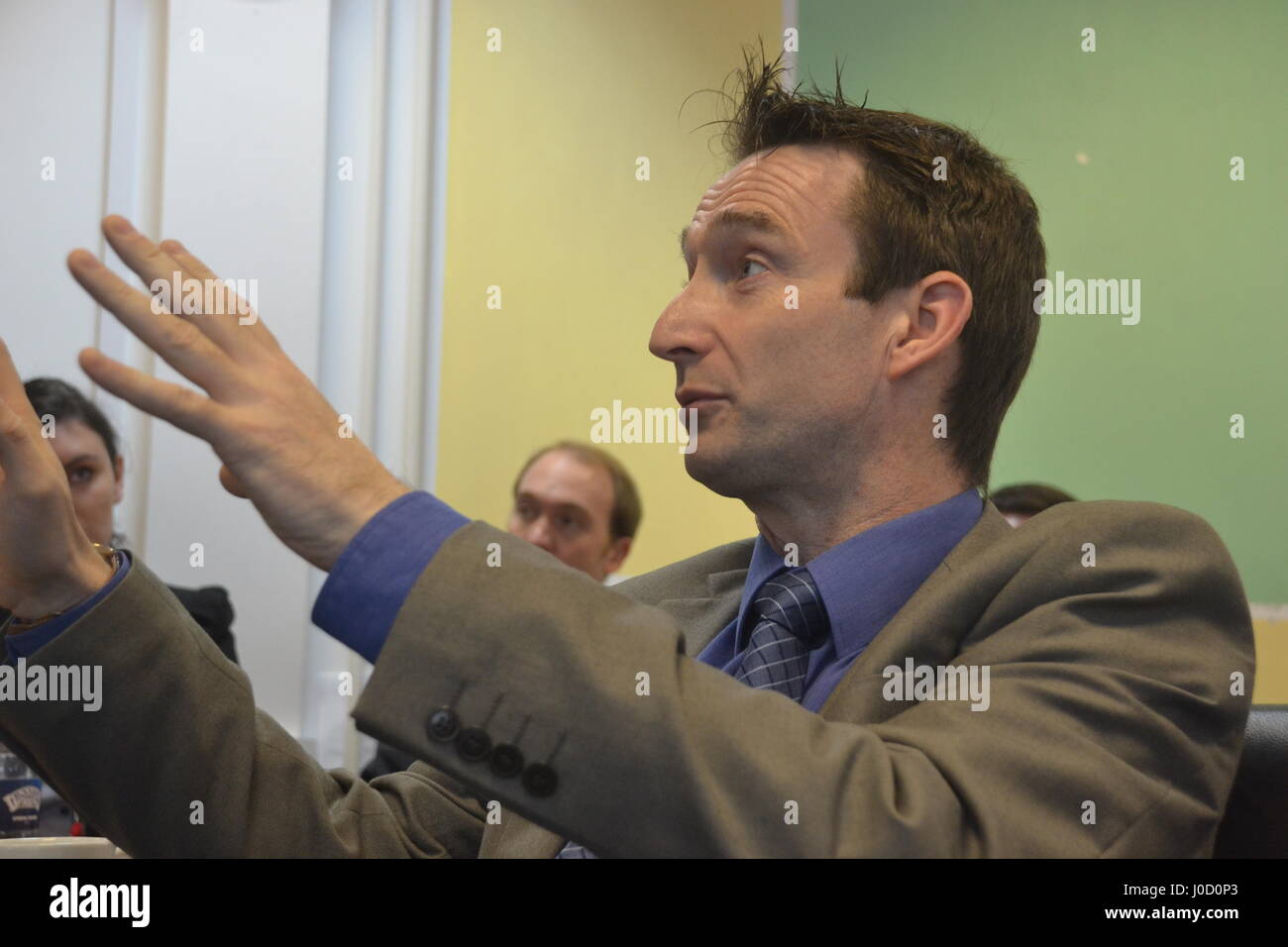 Ed Davey & John Leech visit an energy efficiency project led by ...
