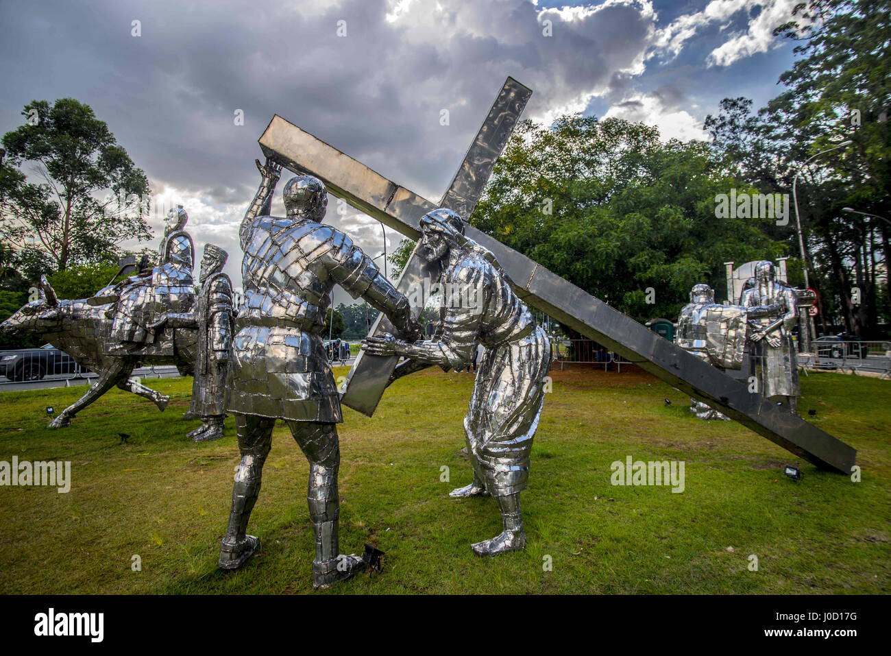 April 11, 2017 - SÃ¢O Paulo, SÃ£o paulo, Brazil - Sagrada ''Via-CrÃºcis ...