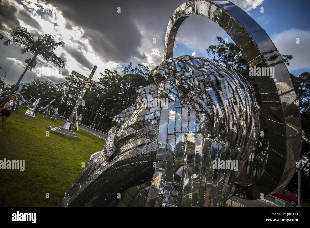 April 11, 2017 - SÃ¢O Paulo, SÃ£o paulo, Brazil - Sagrada ''Via-CrÃºcis ...
