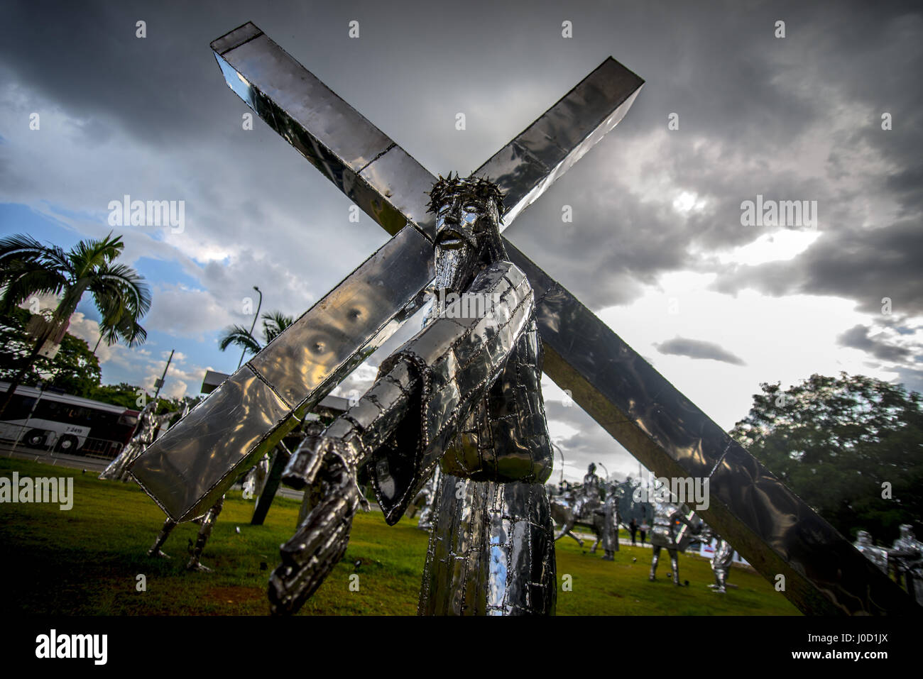 April 11, 2017 - SÃ¢O Paulo, SÃ£o paulo, Brazil - Sagrada ''Via-CrÃºcis ...