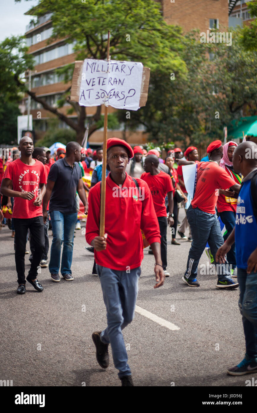 Pretoria, Union Buildings, South Africa, Zuma Must Fall Campaign Stock ...