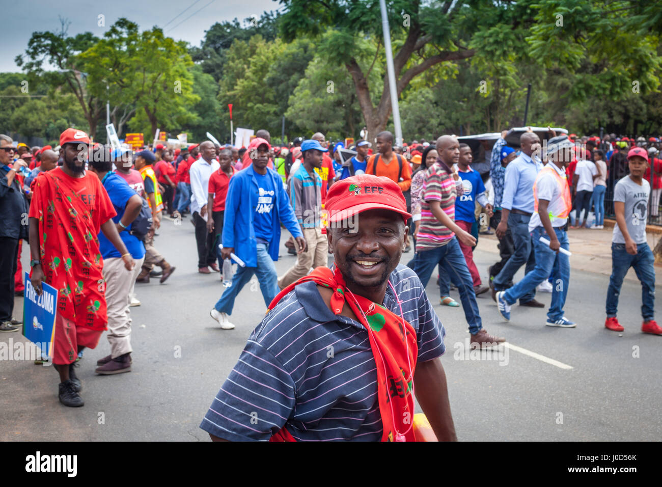 Pretoria, Union Buildings, South Africa, Zuma Must Fall Campaign Stock ...