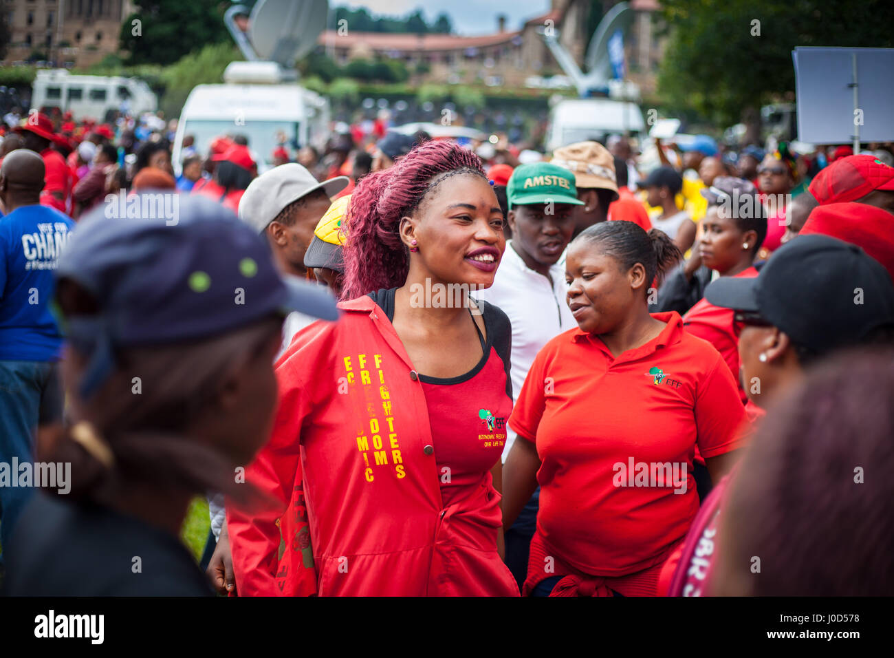 Pretoria, Union Buildings, South Africa, Zuma Must Fall Campaign Stock ...
