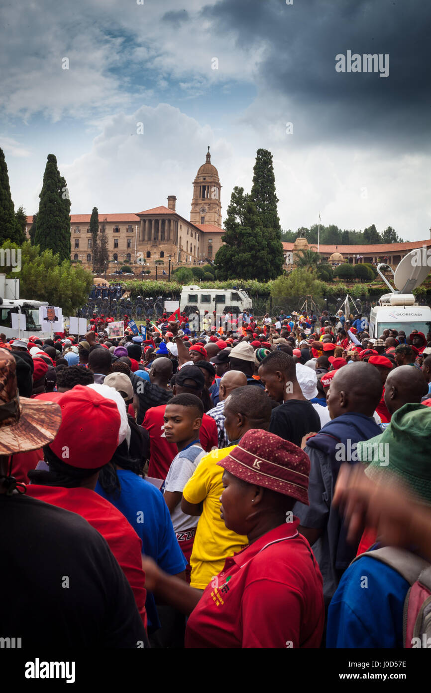 Pretoria, Union Buildings, South Africa, Zuma Must Fall Campaign Stock ...