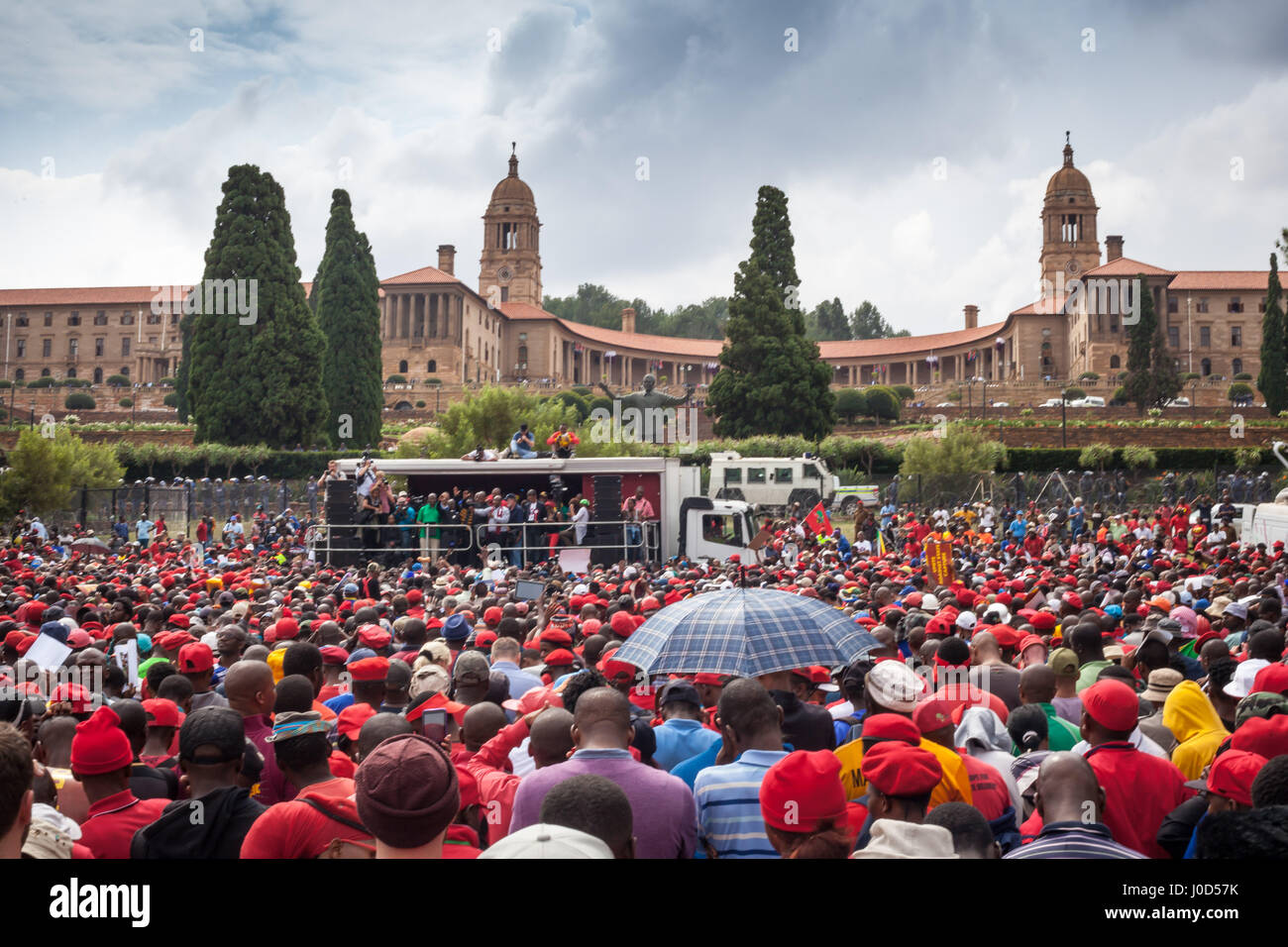 Pretoria, Union Buildings, South Africa, Zuma Must Fall Campaign Stock ...