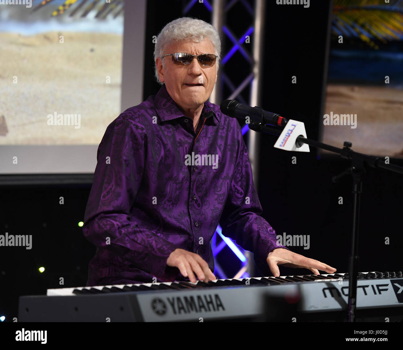 Hollywood, Florida, USA. 11th Apr, 2017. Dennis DeYoung at radio ...