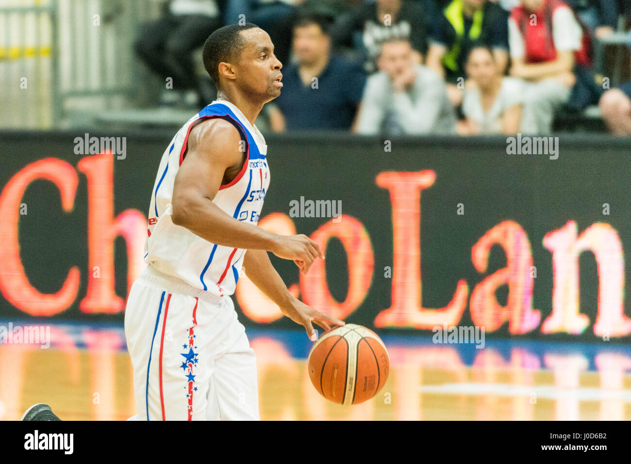 April 11, 2017: Morris Curry #7 of Steaua CSM EximBank Bucharest during ...