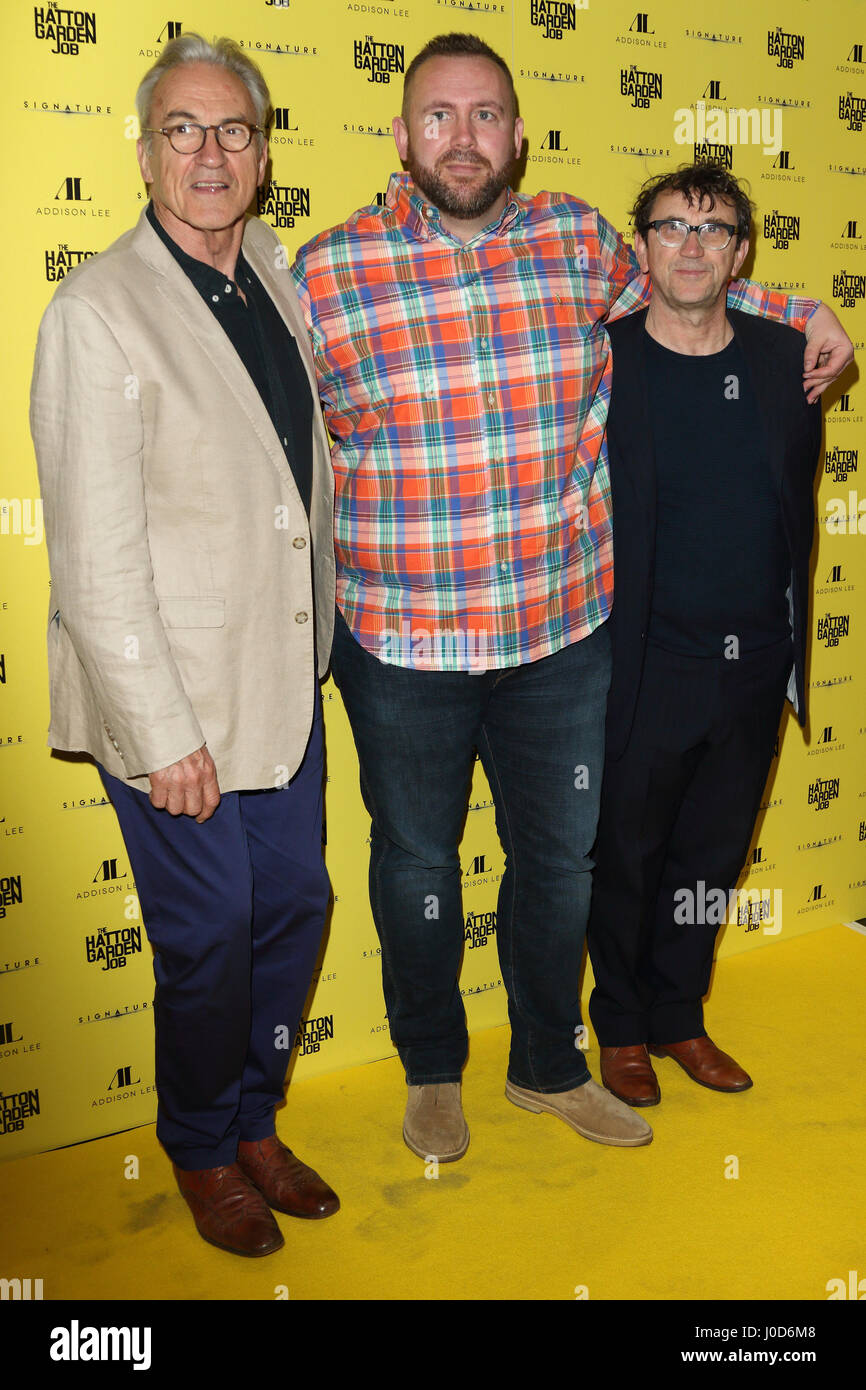London, UK. 11th Apr, 2017. Larry Lamb, Ronnie Thompson and Phil ...