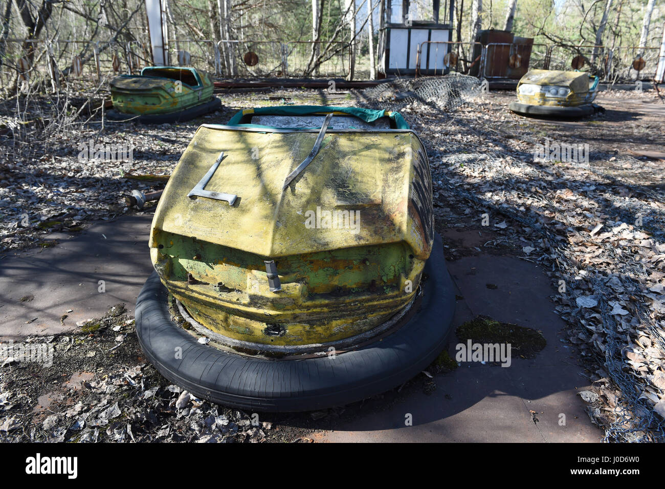 Pripjat, Ukraine. 09th Apr, 2017. The abandoned city Pripyat, Ukraine ...