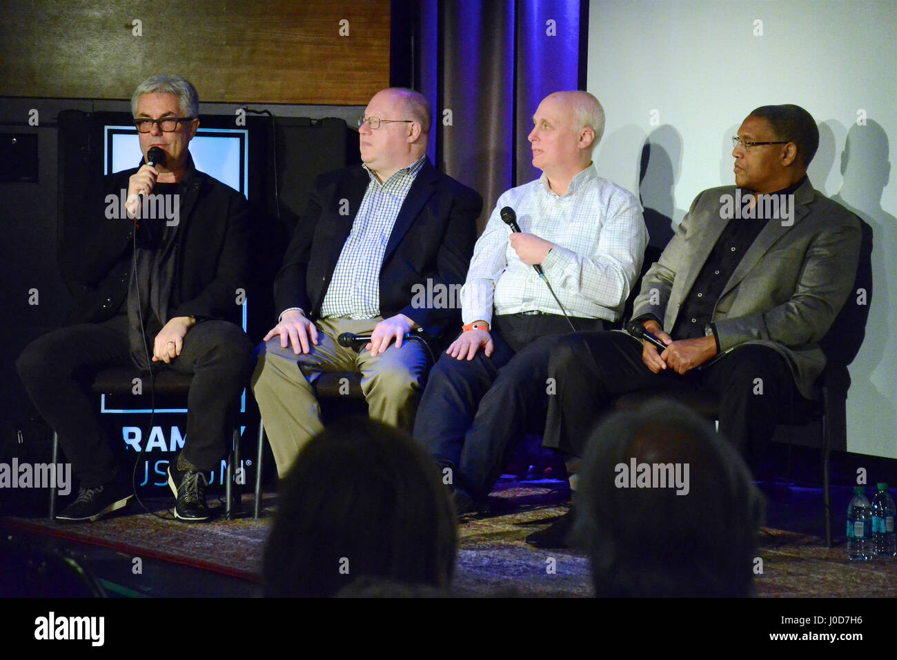 Los Angeles, USA. 11th Apr, 2017. Gregg Fields, Loren Schoenberd, Scott ...