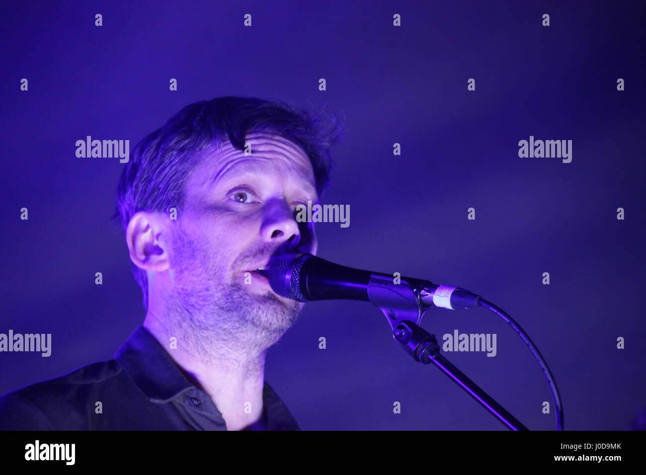 London, UK. 12th Apr, 2017. Jan Scott Wilkinson of British Sea Power ...