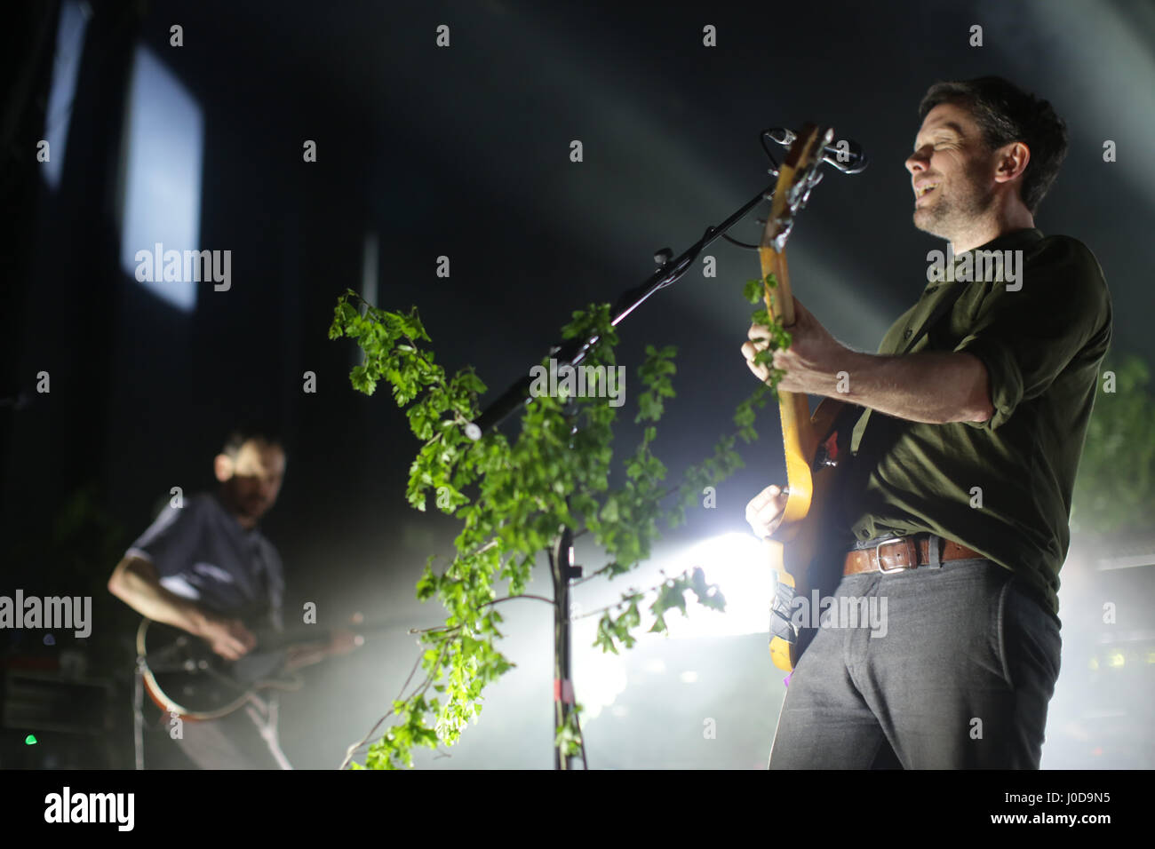 London, UK. 12th Apr, 2017. British Sea Power performing live on stage ...